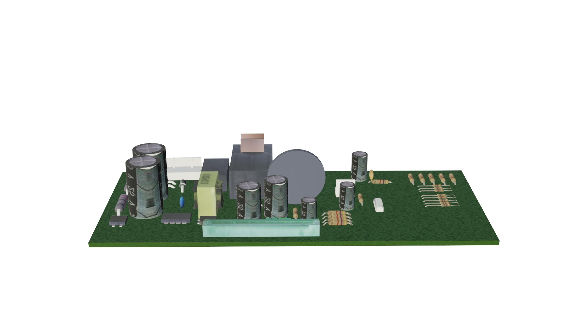 3D Electronic Board Model - TurboSquid 1883186