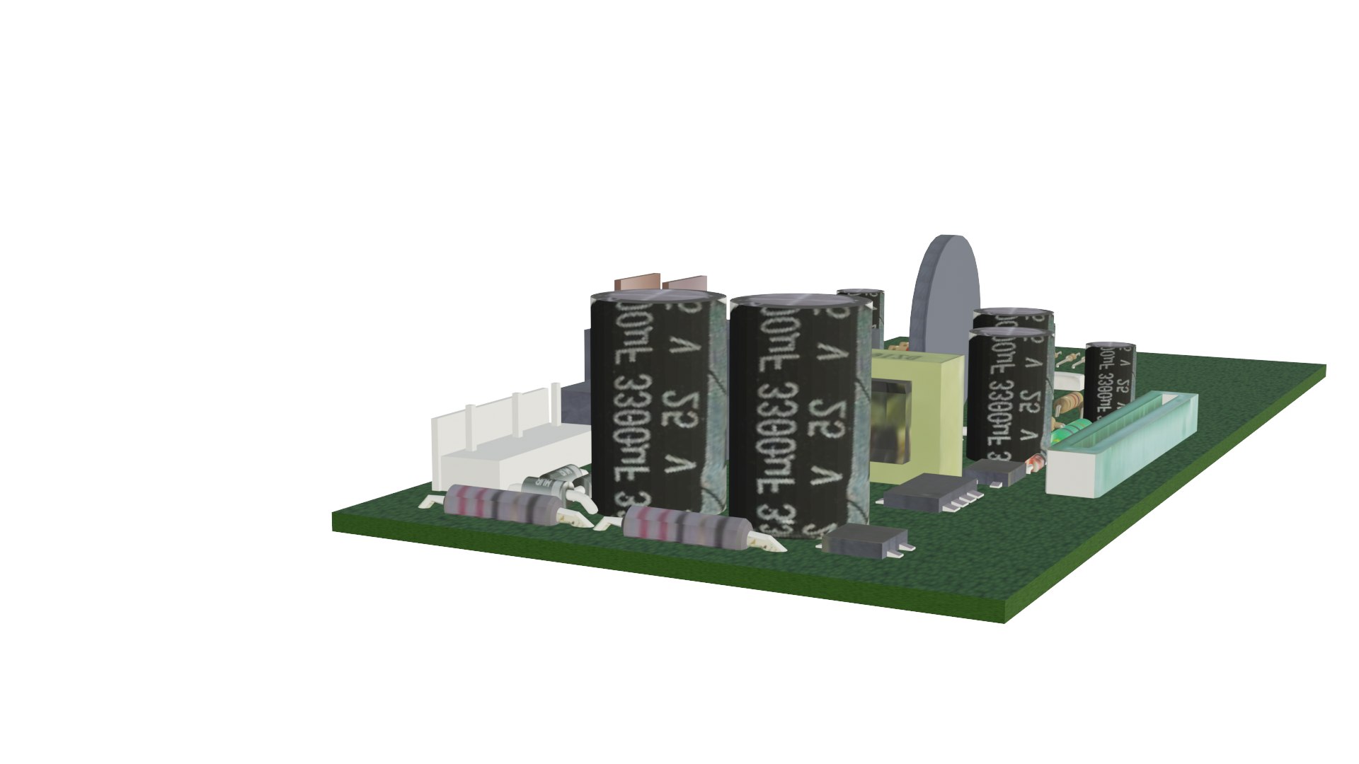 3D Electronic Board Model - TurboSquid 1883186