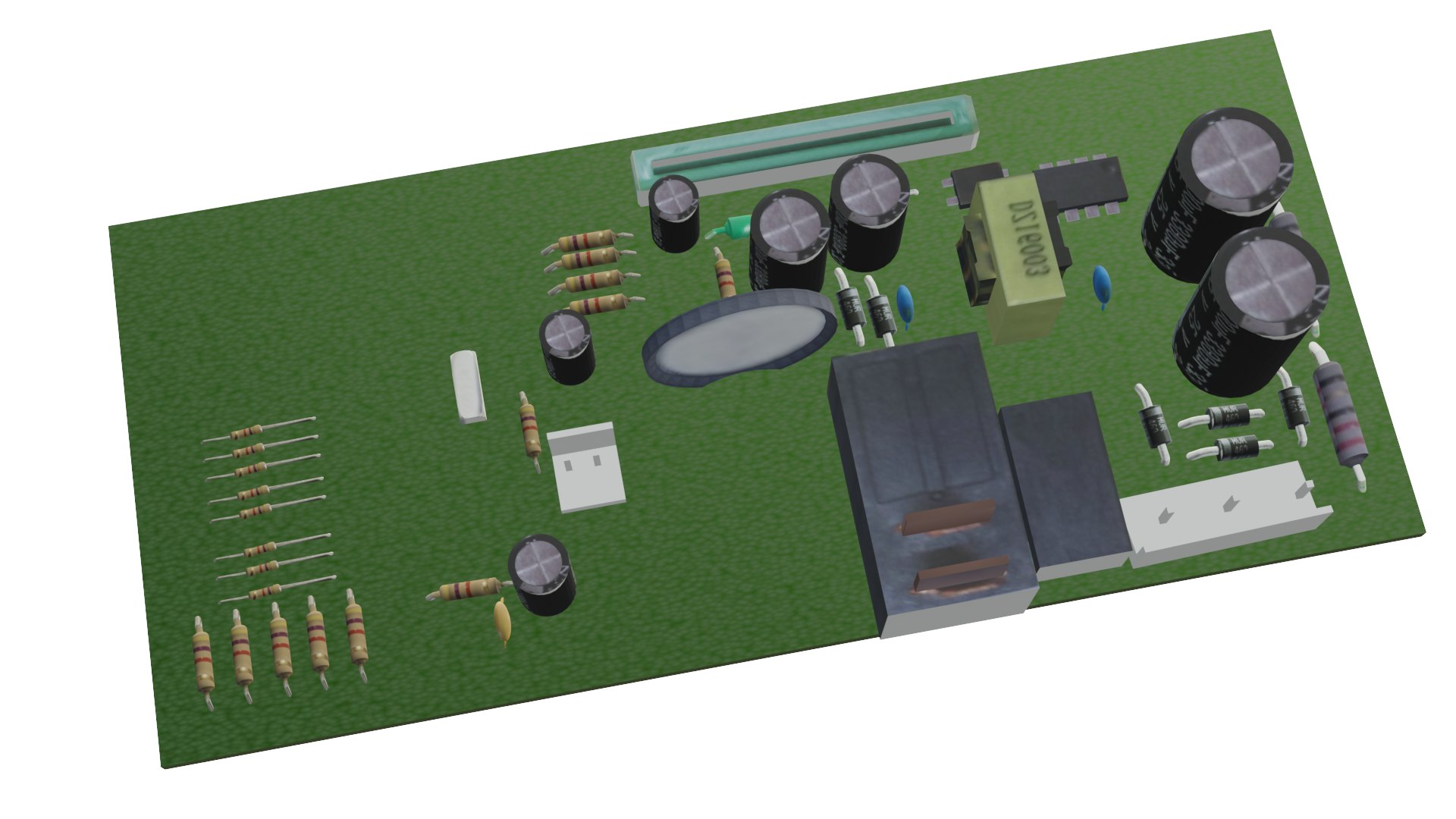 3D Electronic Board Model - TurboSquid 1883186