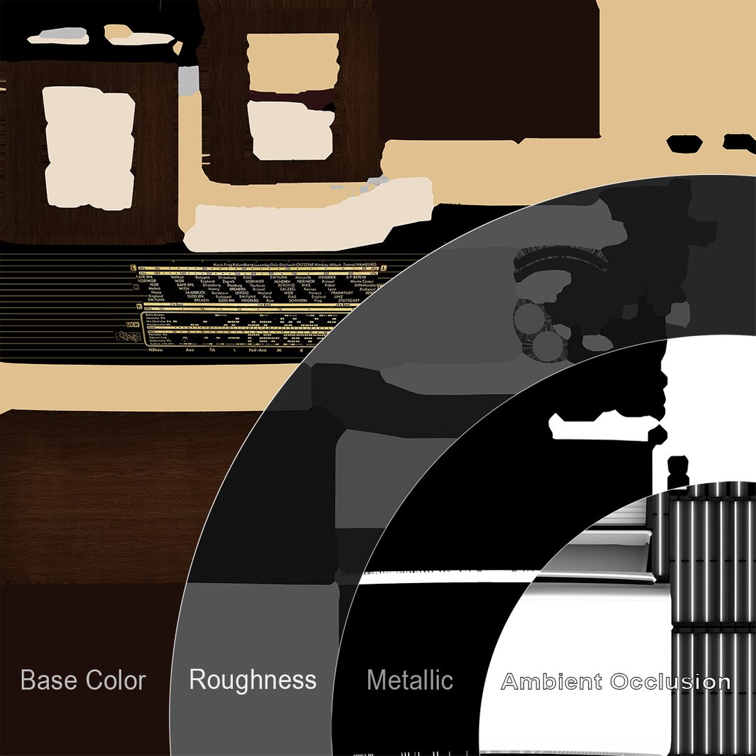 3D Model Transistor Radio 8K PBR Textures - TurboSquid 2117713