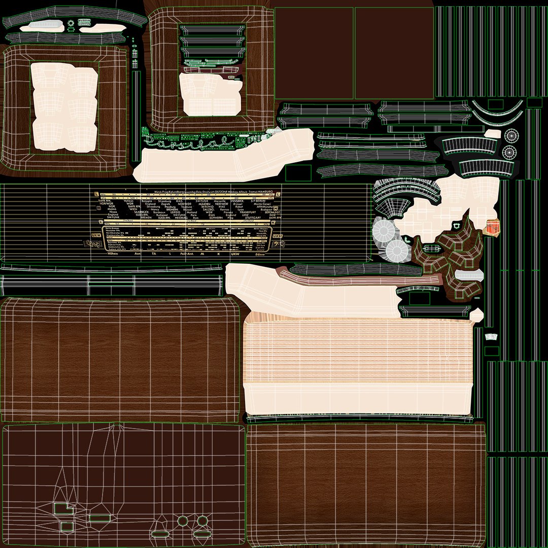 3D Model Transistor Radio 8K PBR Textures - TurboSquid 2117713