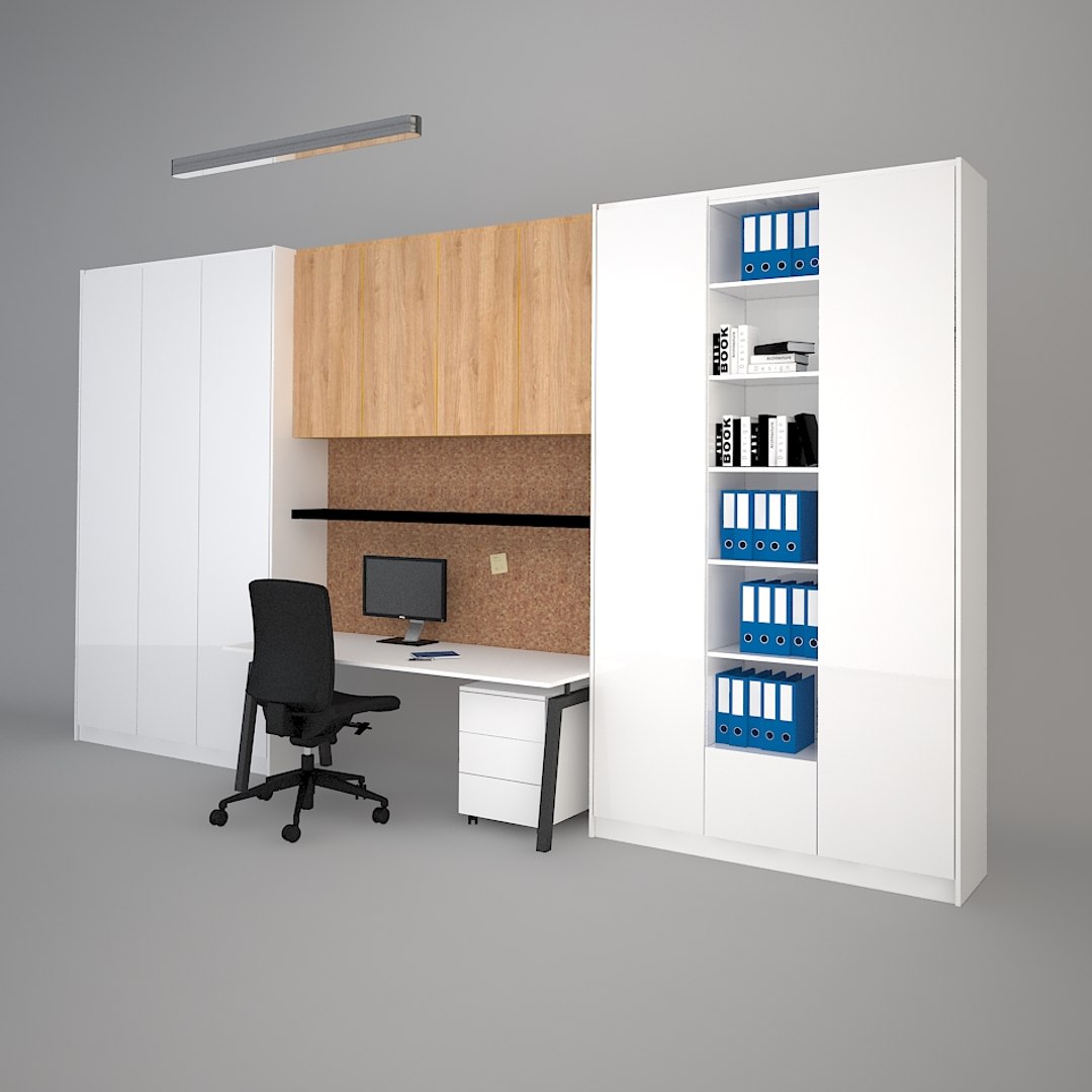 3D Office Wall - TurboSquid 1387277