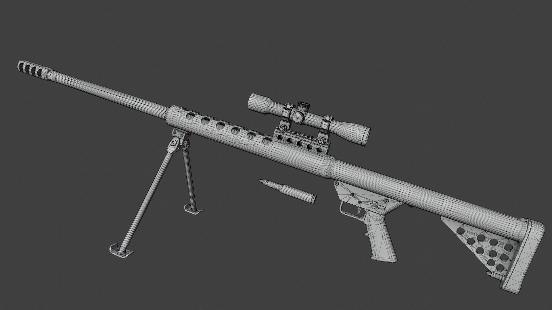 BFG 50 Rifle 3D - TurboSquid 2236023
