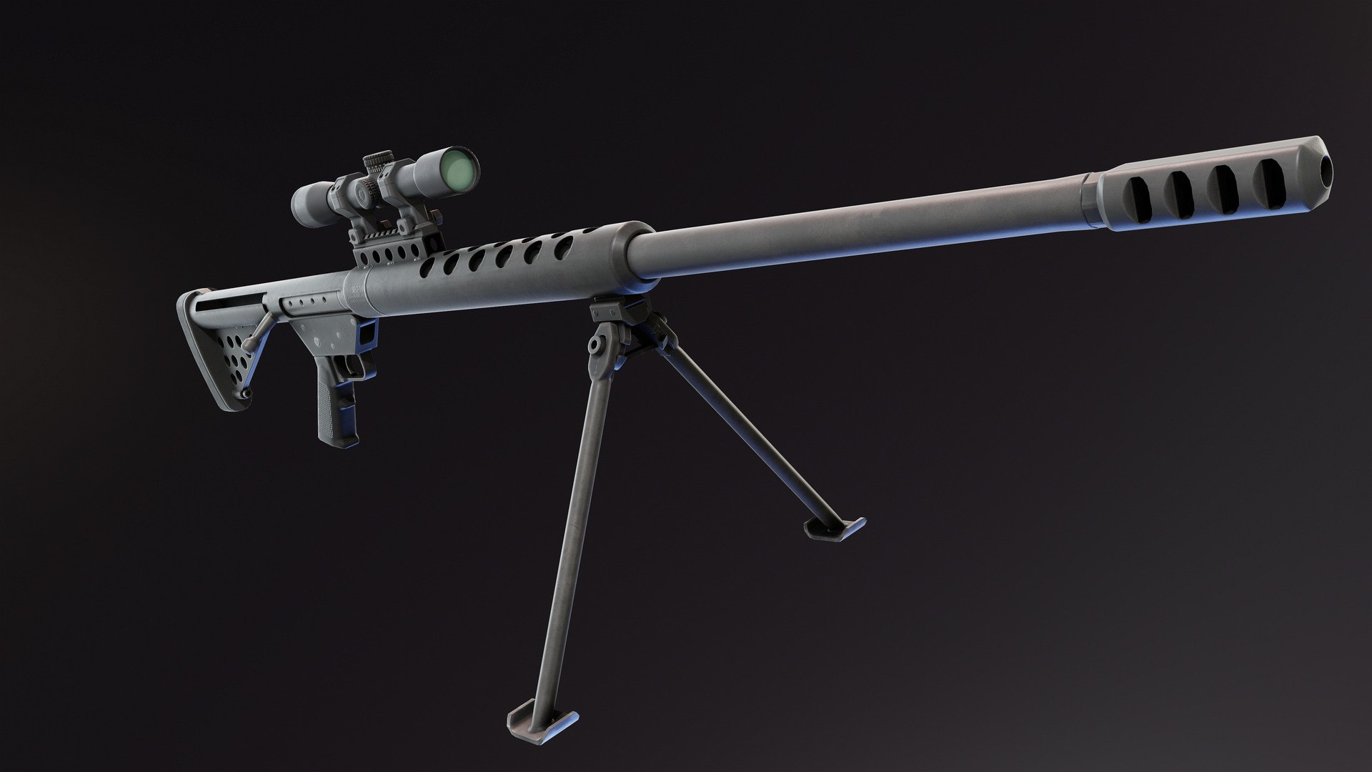 BFG 50 Rifle 3D - TurboSquid 2236023