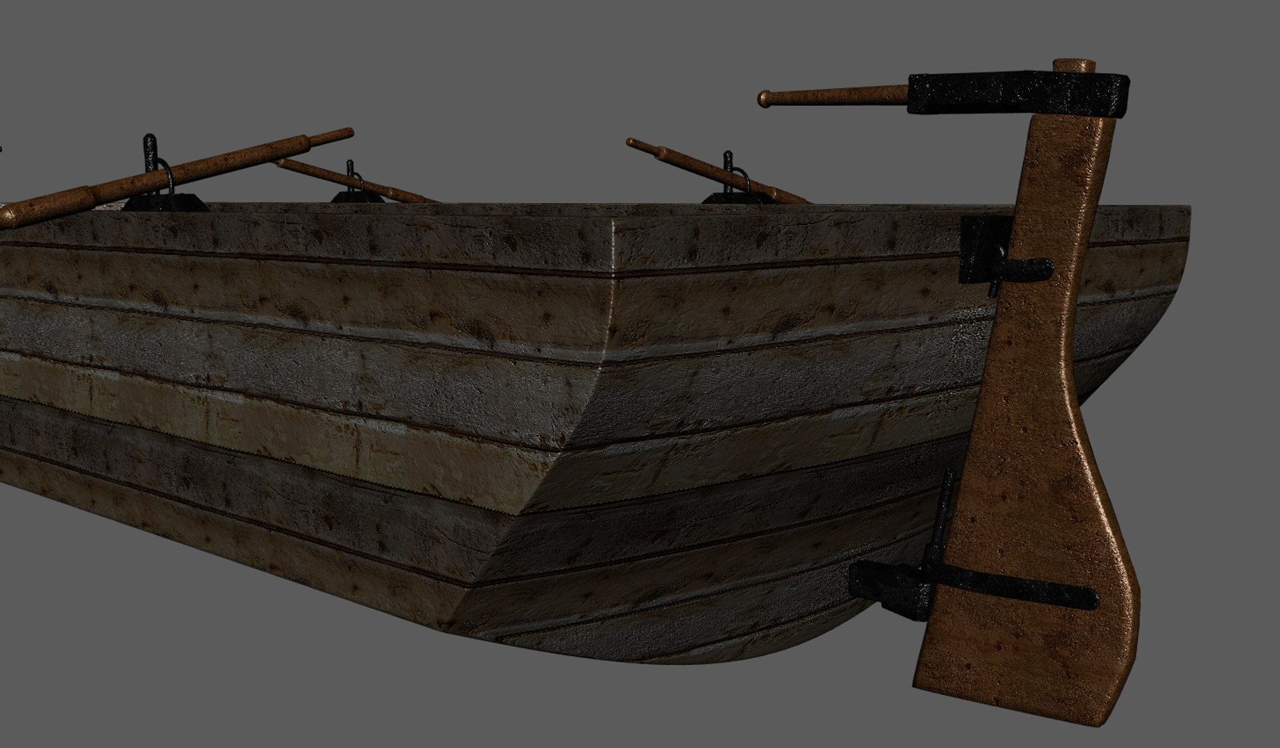 Boat Wood Rowboat Model | 1146880 | TurboSquid