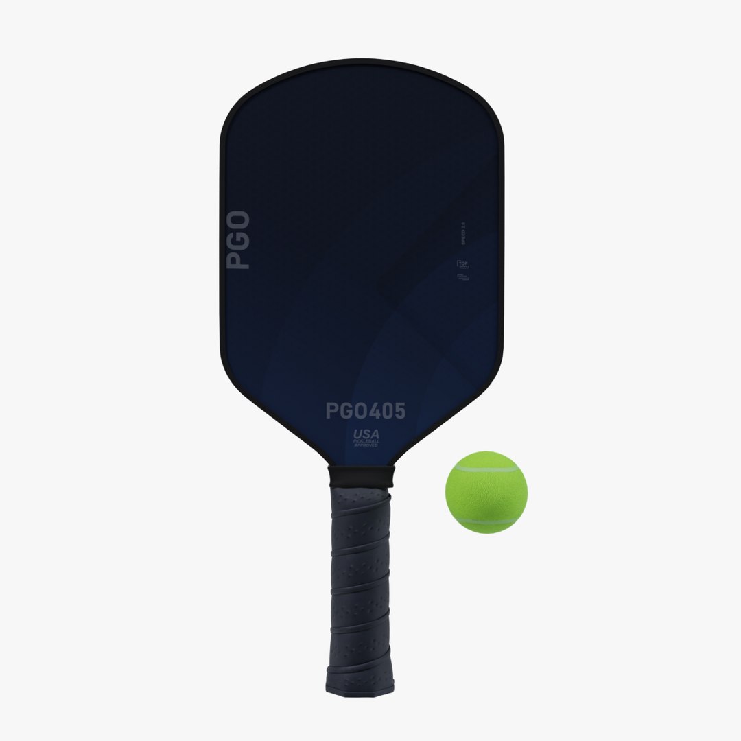 Paddle Bat Racket With Tennis Ball 3D Model - TurboSquid 2351328