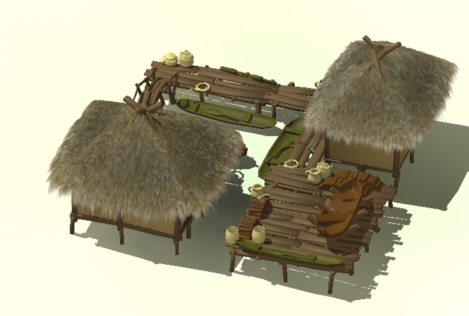 3D Model Dock Age Empires - TurboSquid 1159328