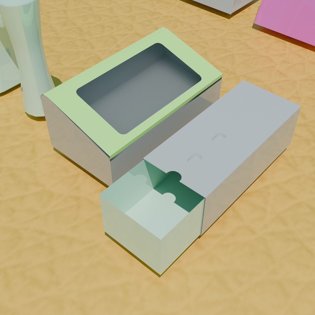 Collection Of Food Containers And Boxes With Bottles 3D Model ...