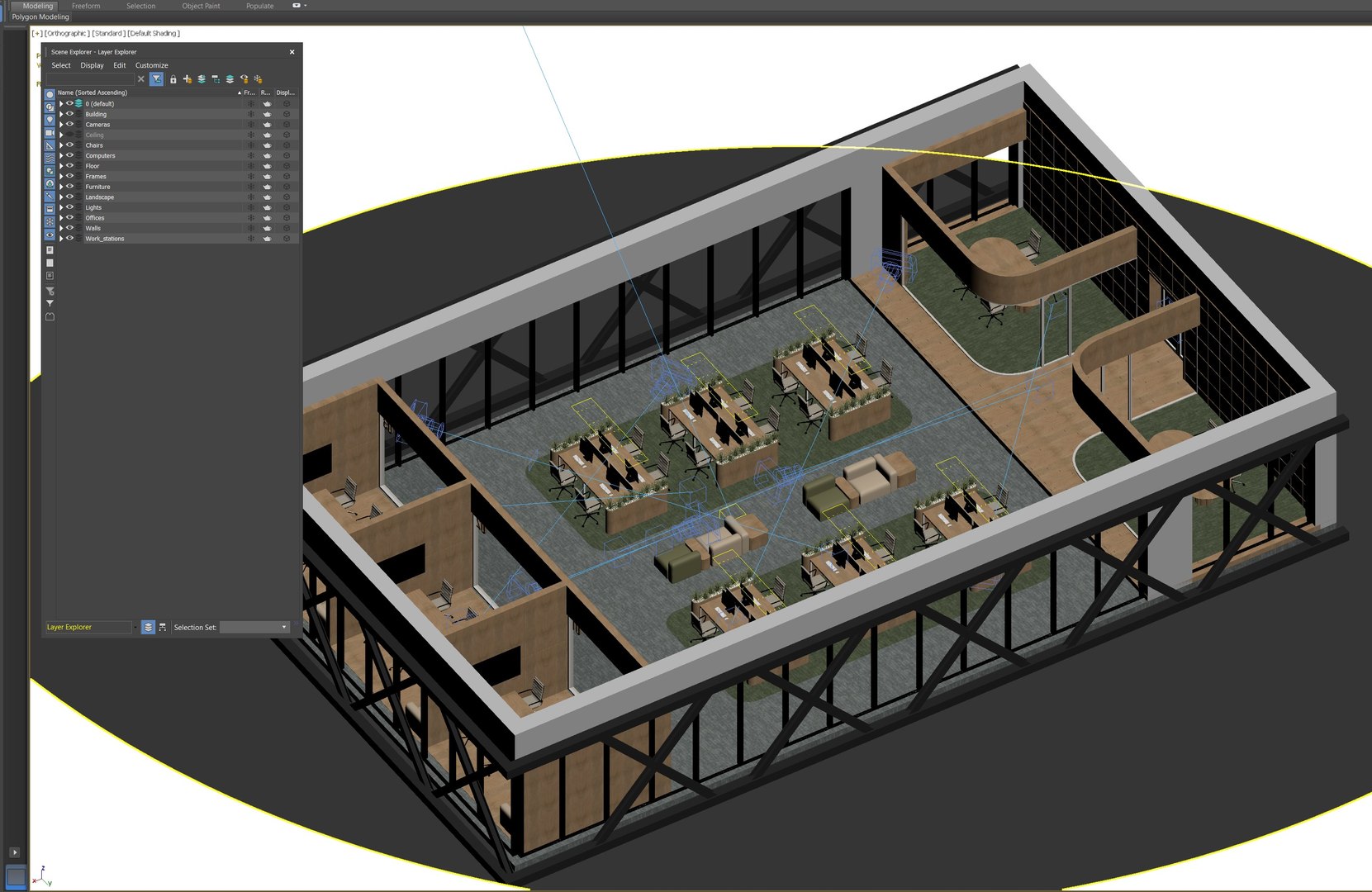 Contemporary Office Space 3D Model 3D - TurboSquid 2022260
