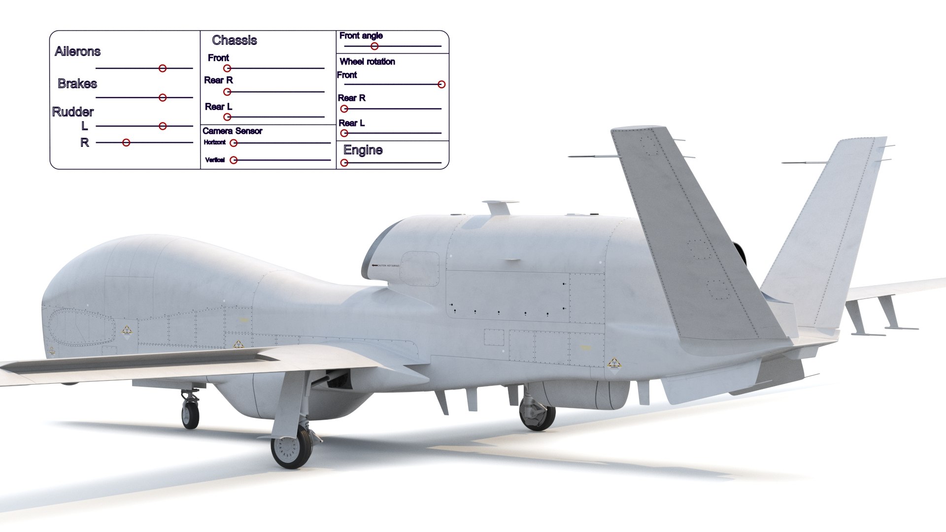 Long-range Reconnaissance UAV Rigged 3D Model - TurboSquid 2311844
