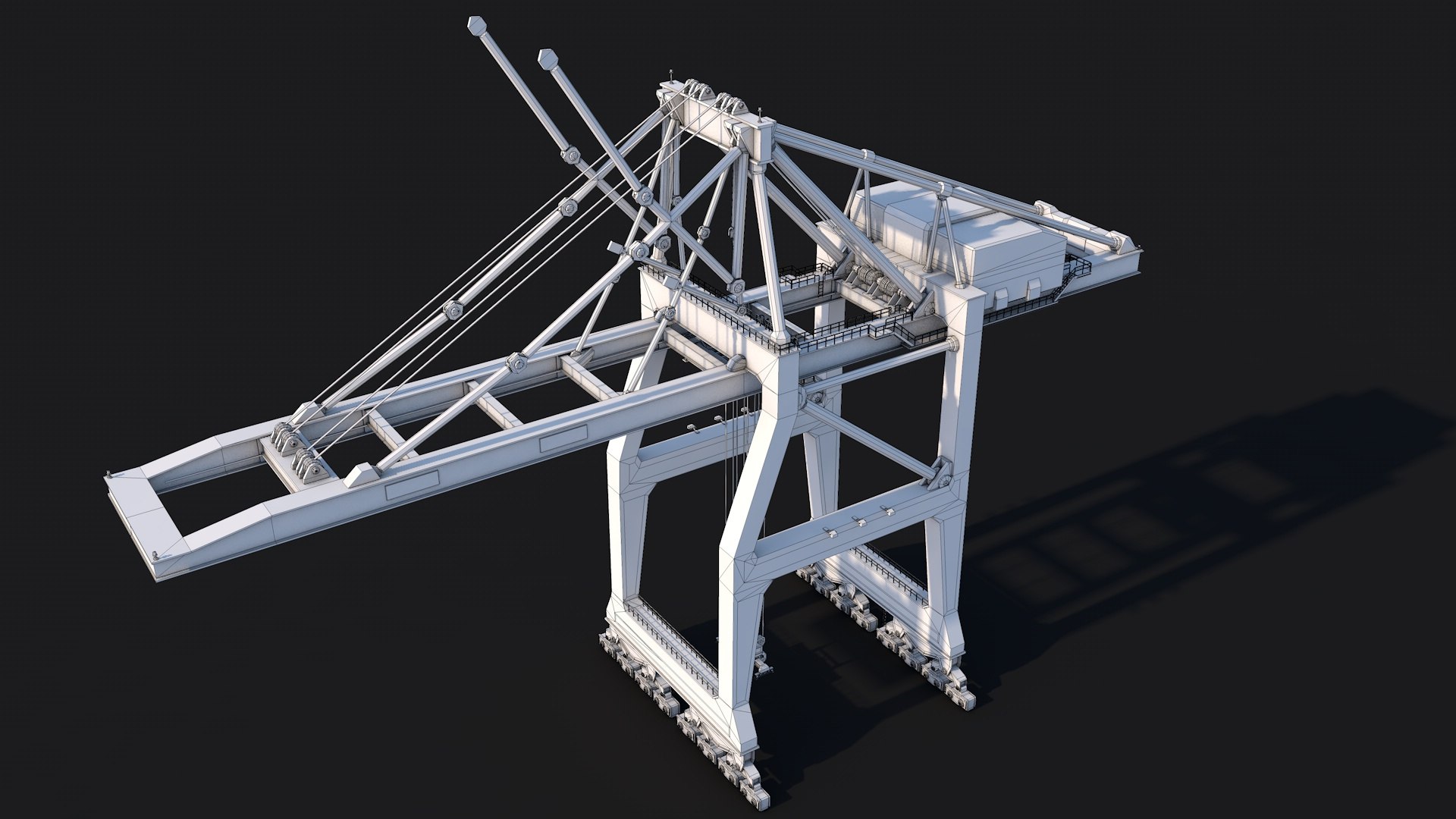 3D Port Container Crane - TurboSquid 2215580