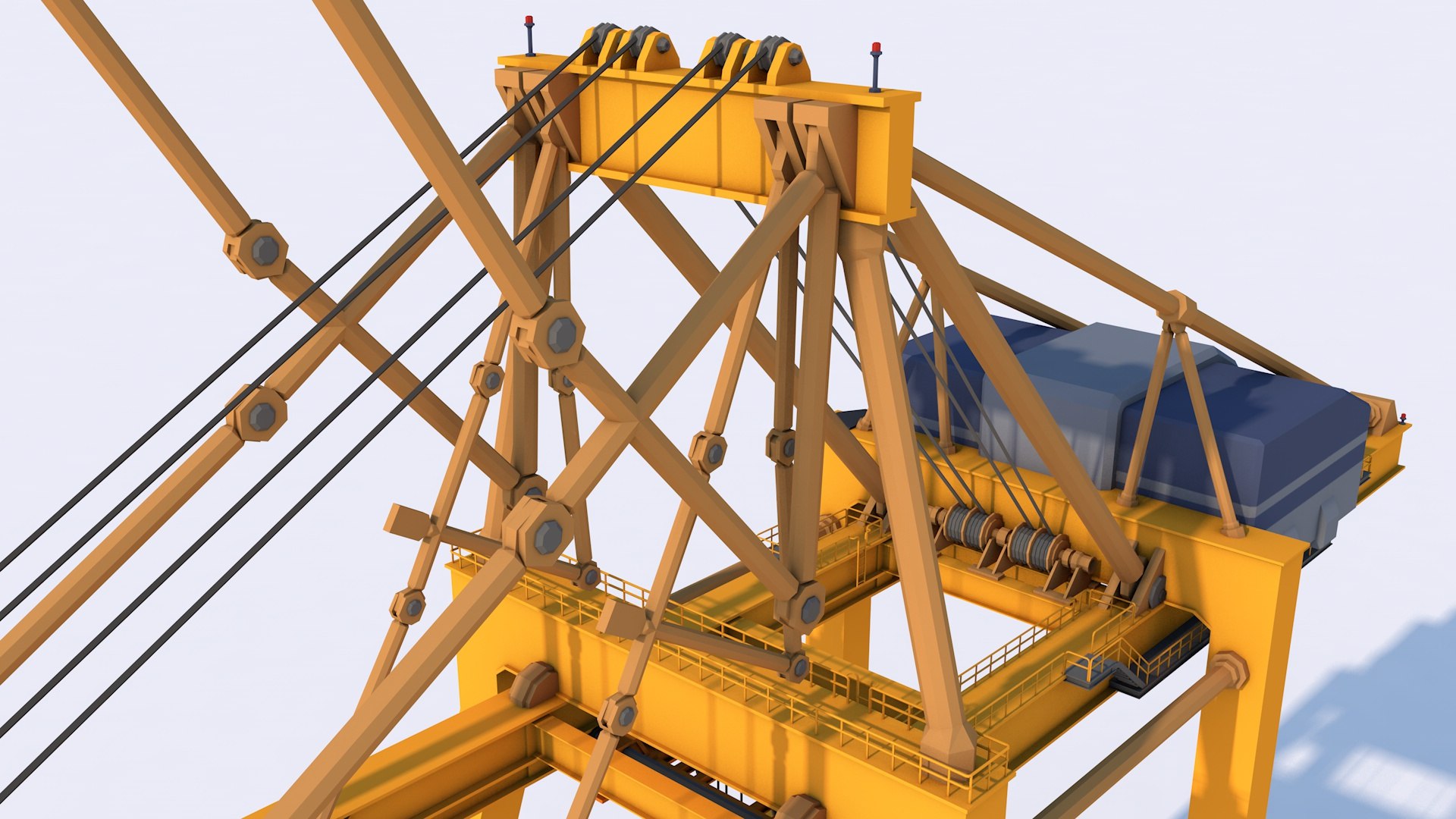 3D Port Container Crane - TurboSquid 2215580
