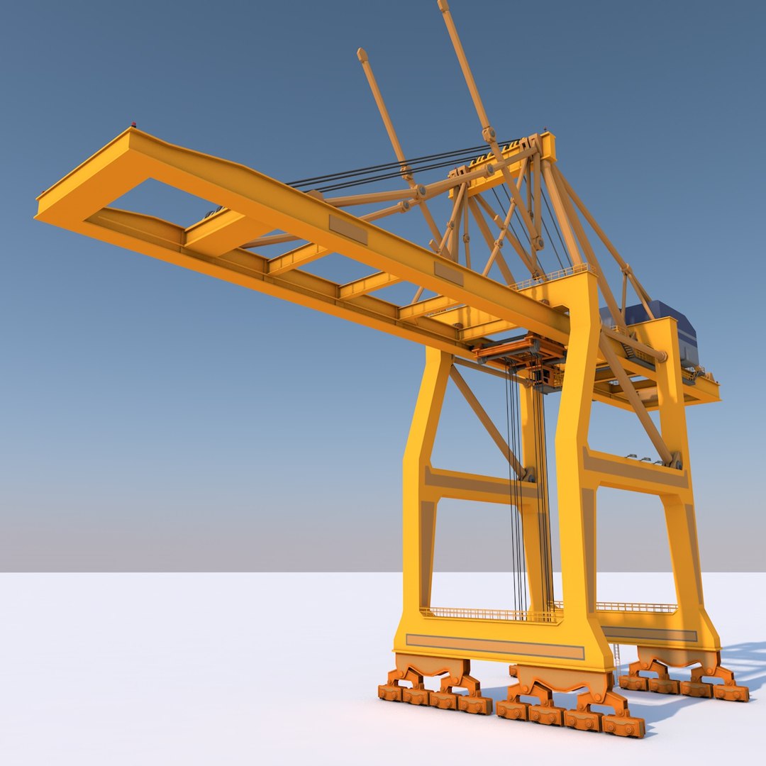 3D Port Container Crane - TurboSquid 2215580