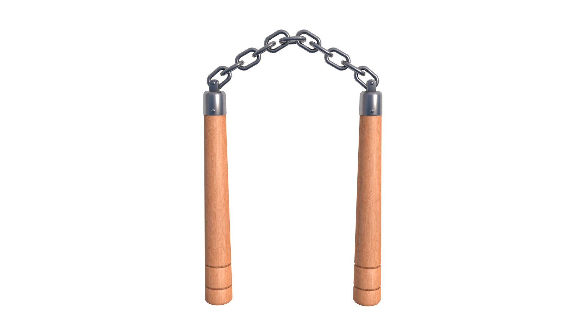 Wood Nunchaku 3D Model - TurboSquid 1958672