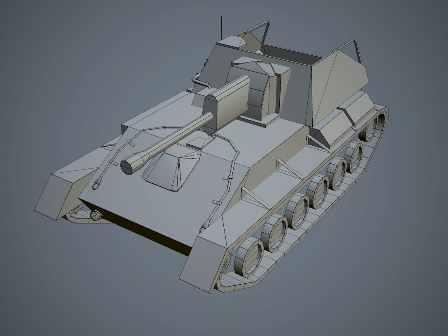 3d Model Su 76
