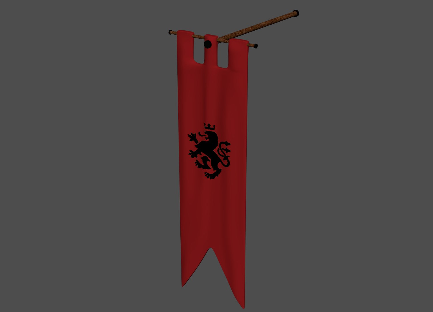 Free 3D Ancient Wall Flag Model - TurboSquid 1944404