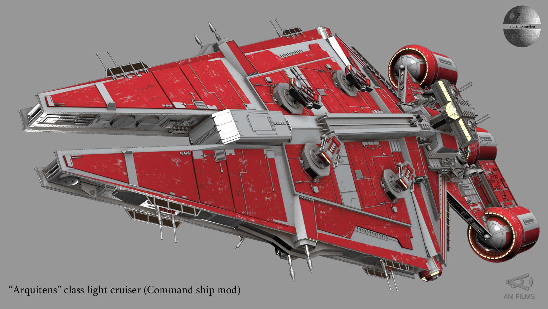 3D Light Cruiser Ship - TurboSquid 1202100