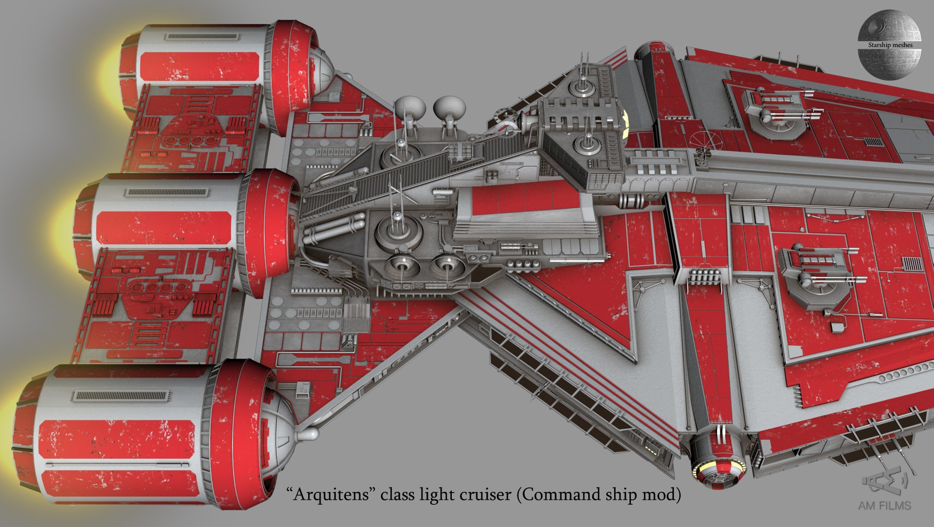 3D light cruiser ship - TurboSquid 1202100