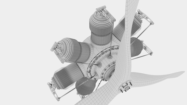 Radial engine 3D model - TurboSquid 1941063