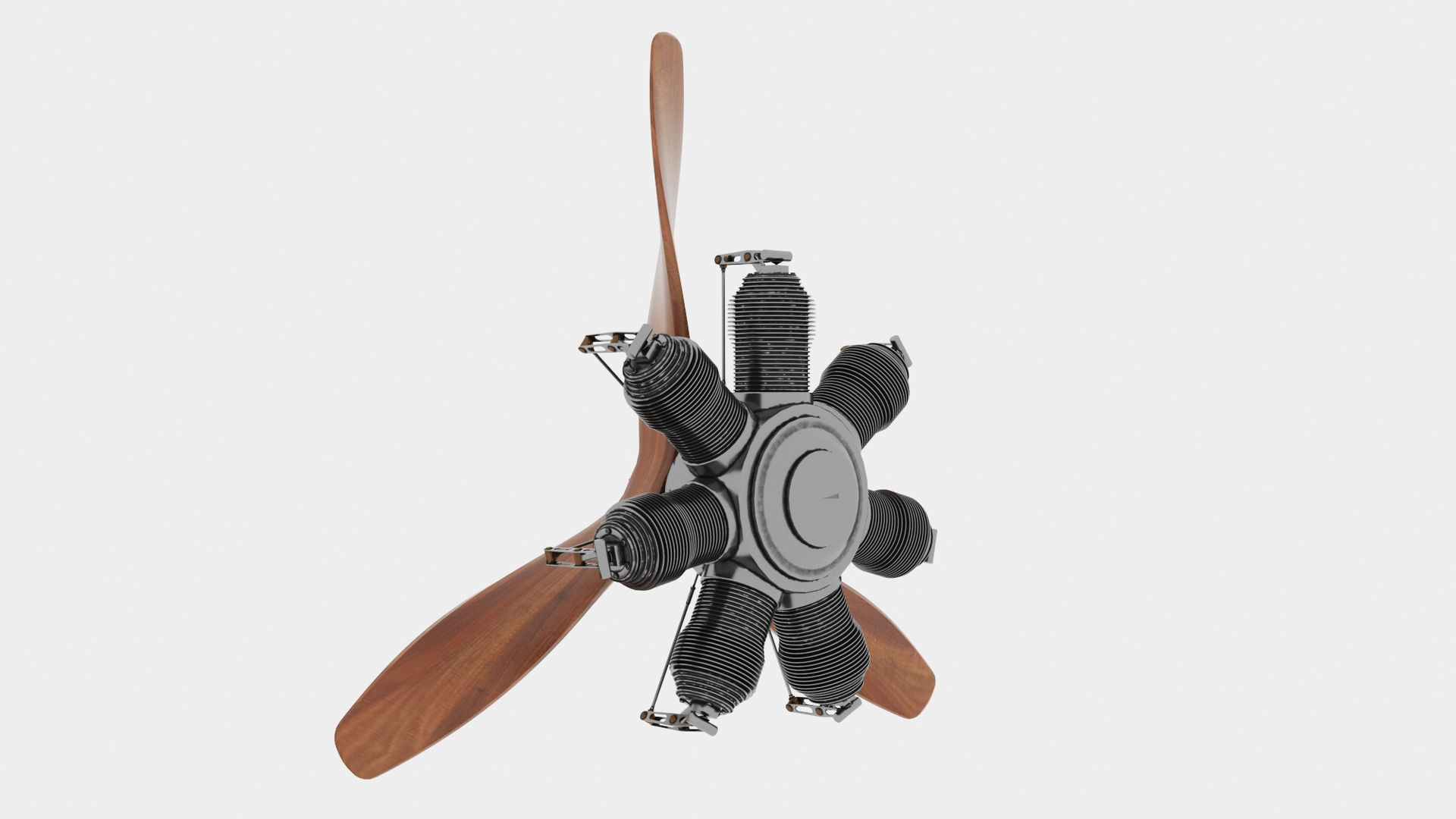 Radial engine 3D model - TurboSquid 1941063