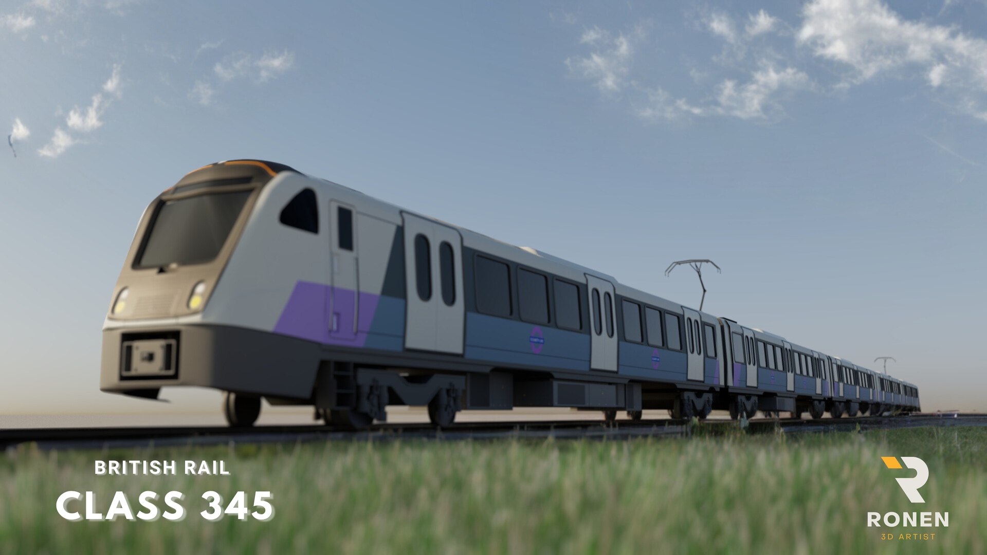 3D British Rail Class 345 Model - TurboSquid 2261477