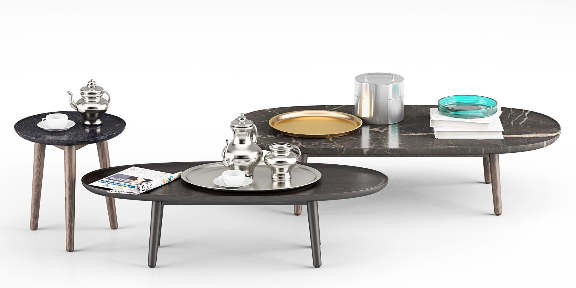 Poliform Mad Coffee Tables Model - TurboSquid 1597541