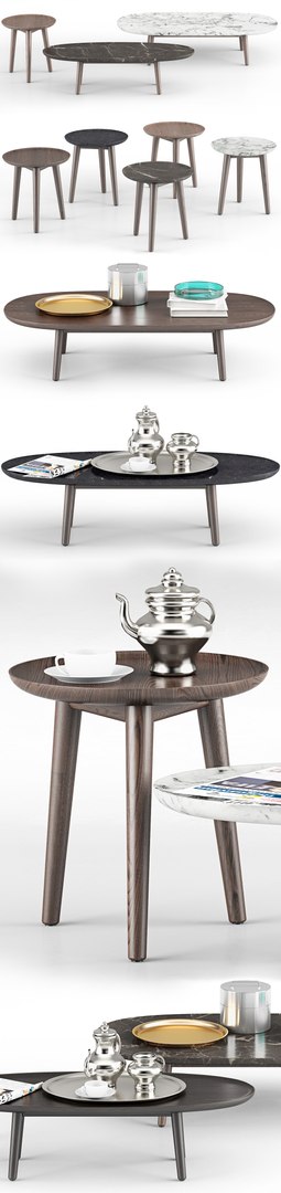 Poliform Mad Coffee Tables Model - TurboSquid 1597541