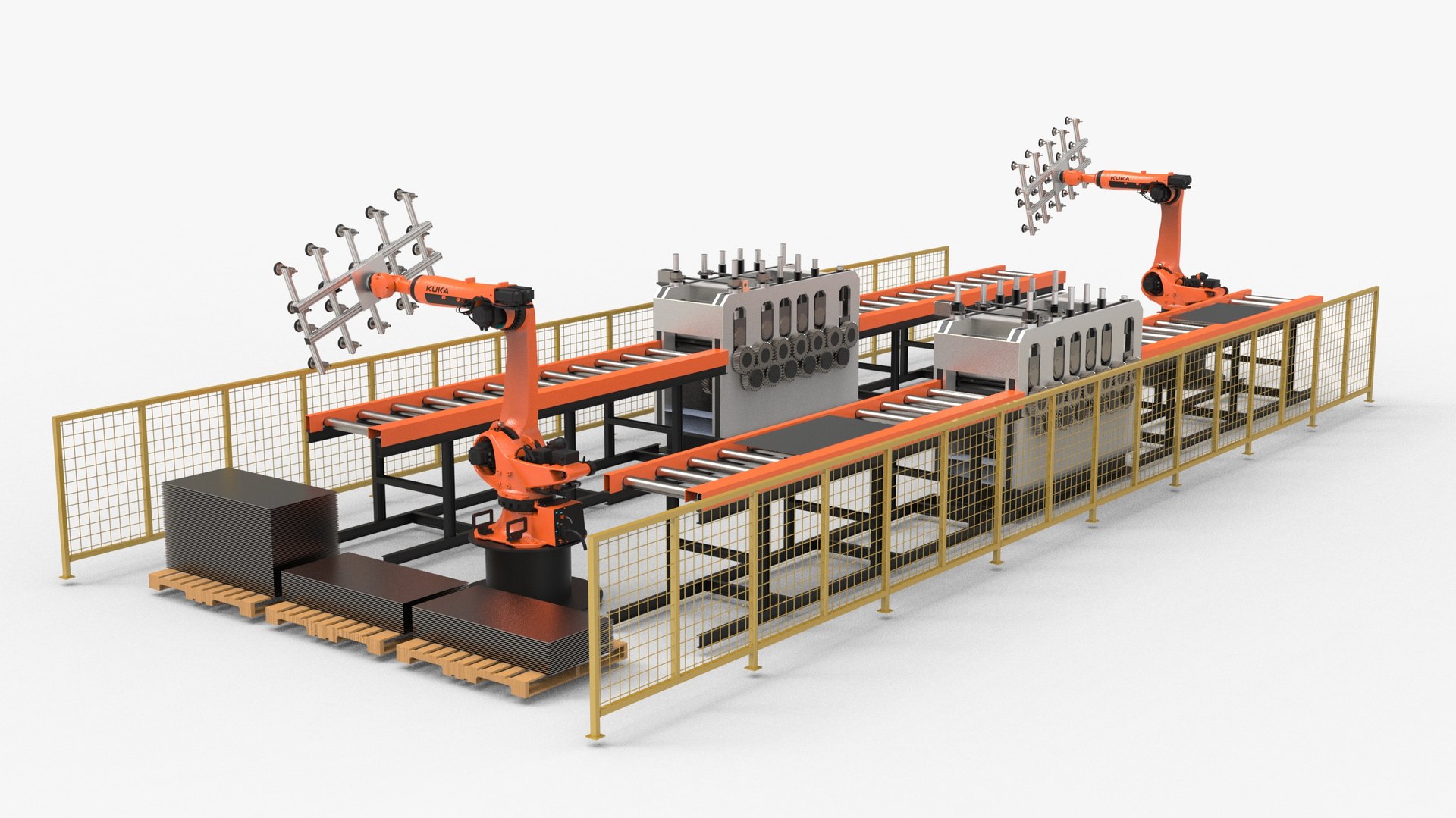 Sheet Leveler Automation 3D Model - TurboSquid 1885198