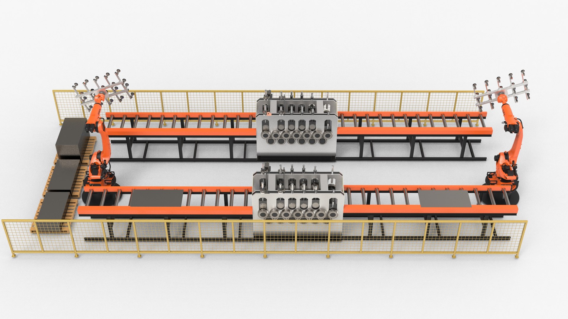 Sheet Leveler Automation 3D Model - TurboSquid 1885198