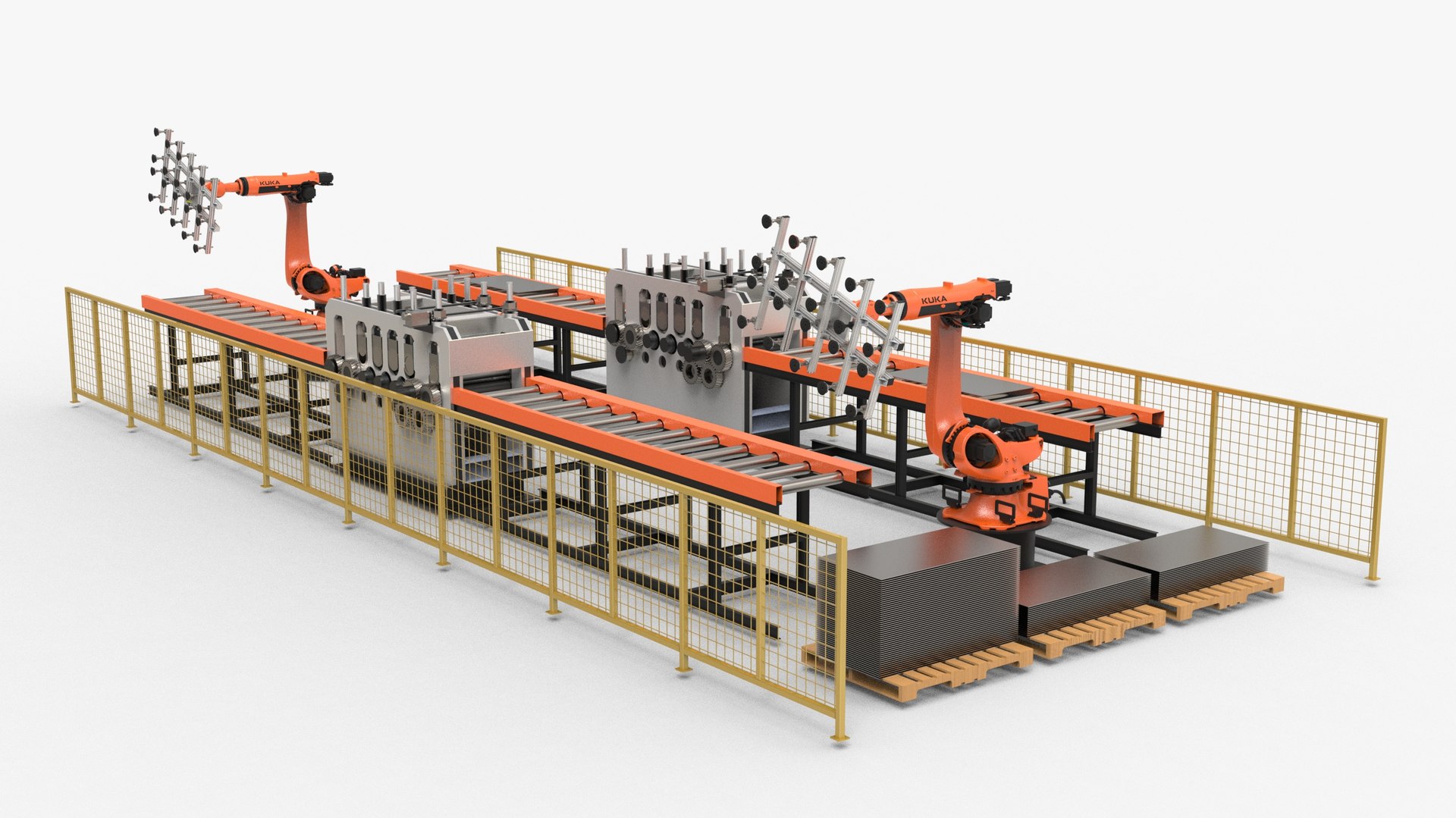 Sheet Leveler Automation 3D Model - TurboSquid 1885198