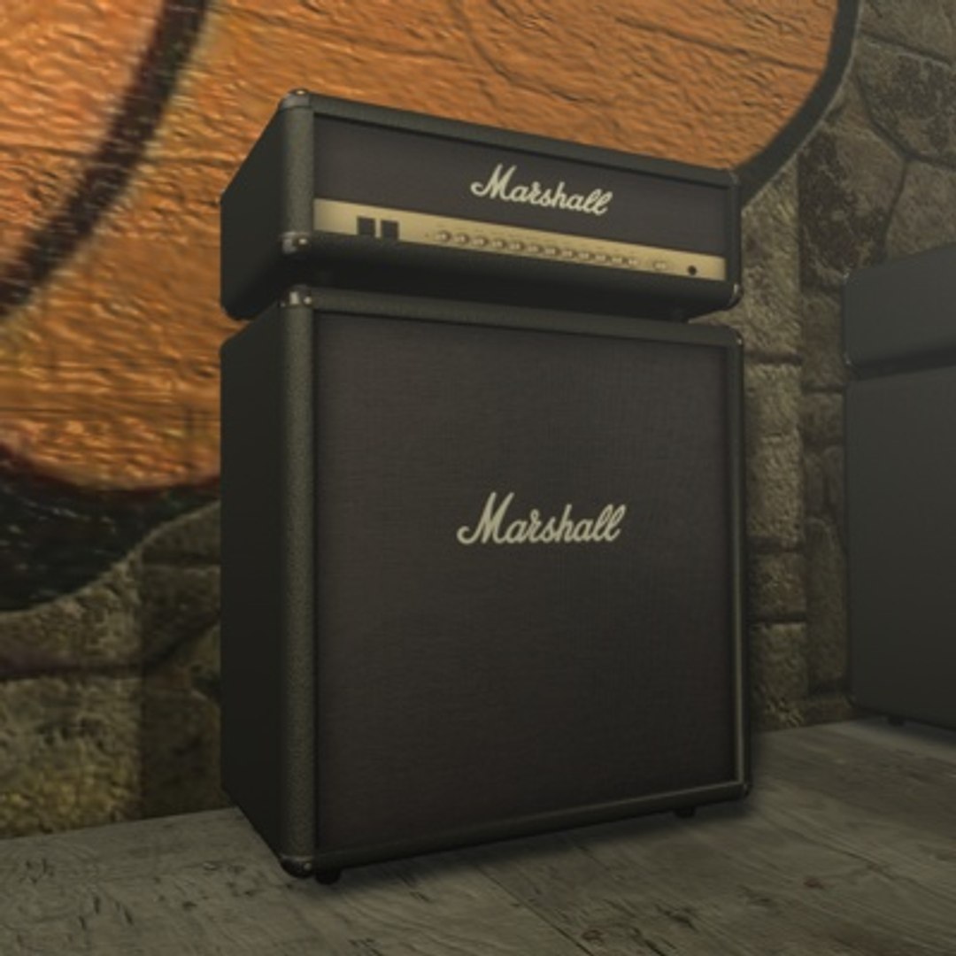 Stage Speakers Spots 3d Model