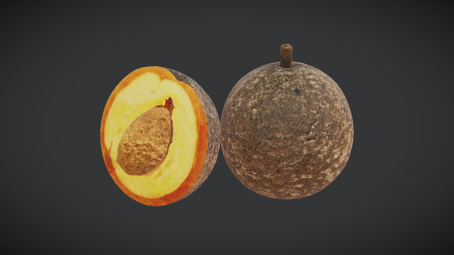 Fruit Mamey Apple Low Poly 3D Model - TurboSquid 2371538