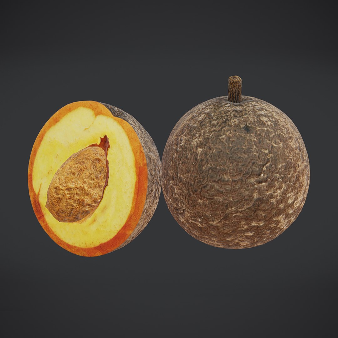 Fruit Mamey Apple Low Poly 3D Model - TurboSquid 2371538