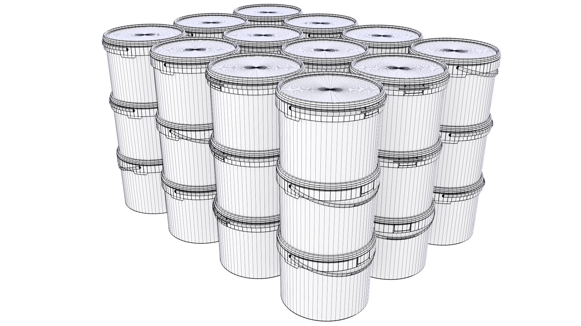 Plastic Bucket For Syrup 1 3D Model - TurboSquid 2096418