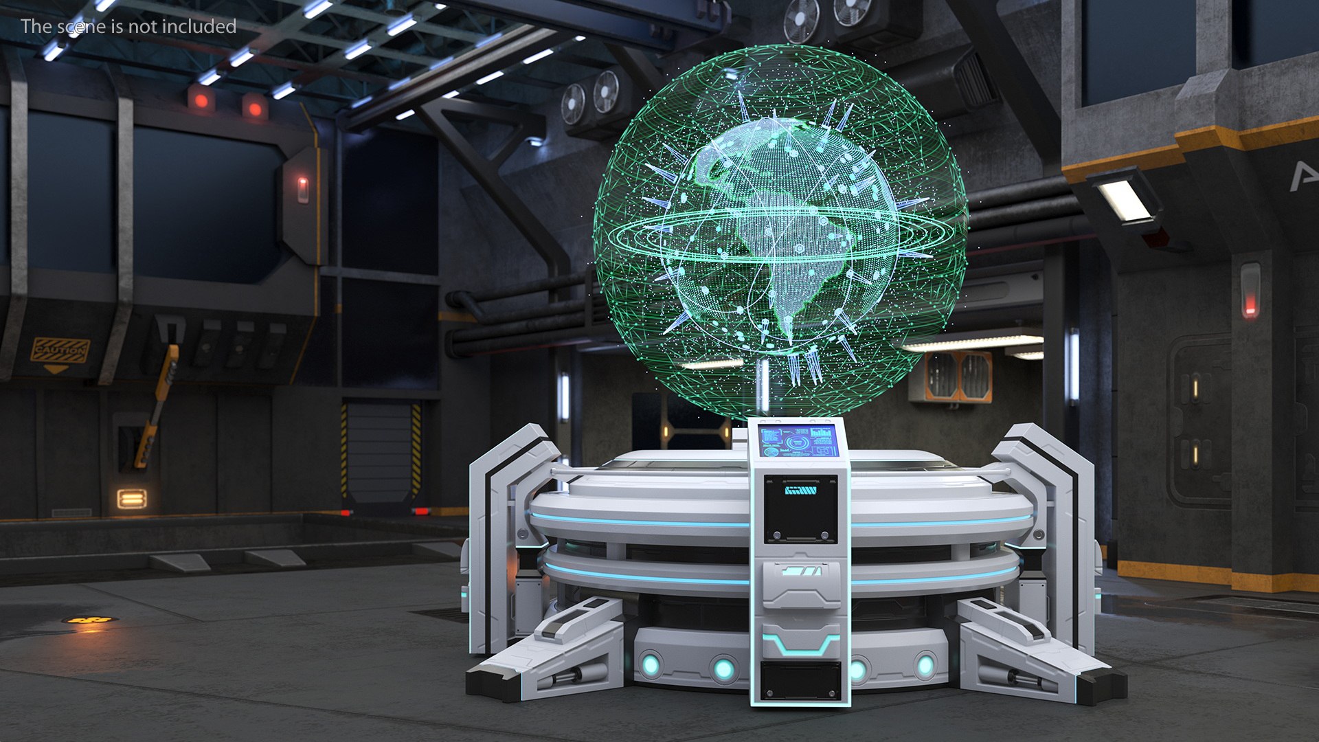 3D Cybernetic Holo Hub - TurboSquid 2292242