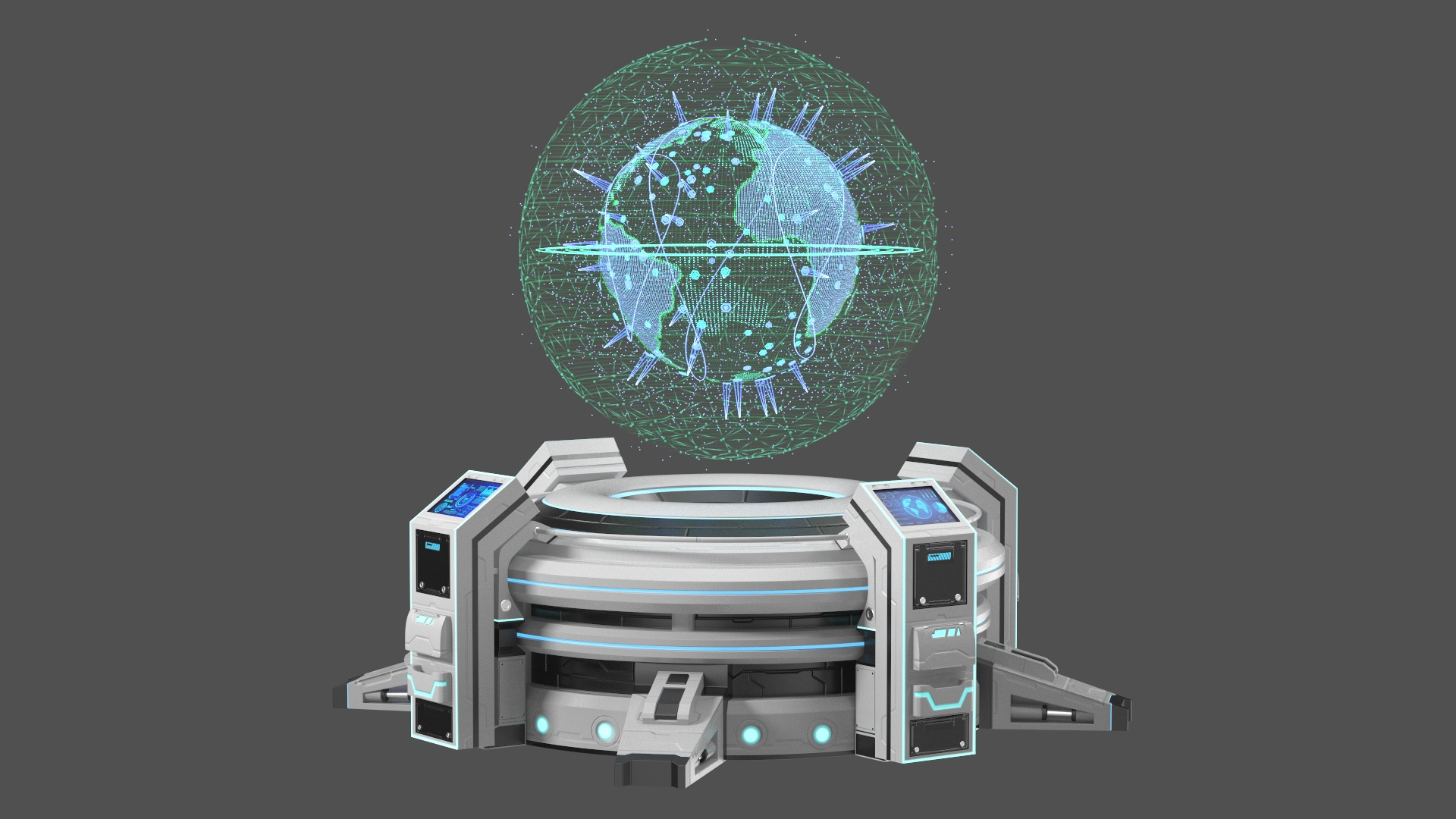 3D Cybernetic Holo Hub - TurboSquid 2292242