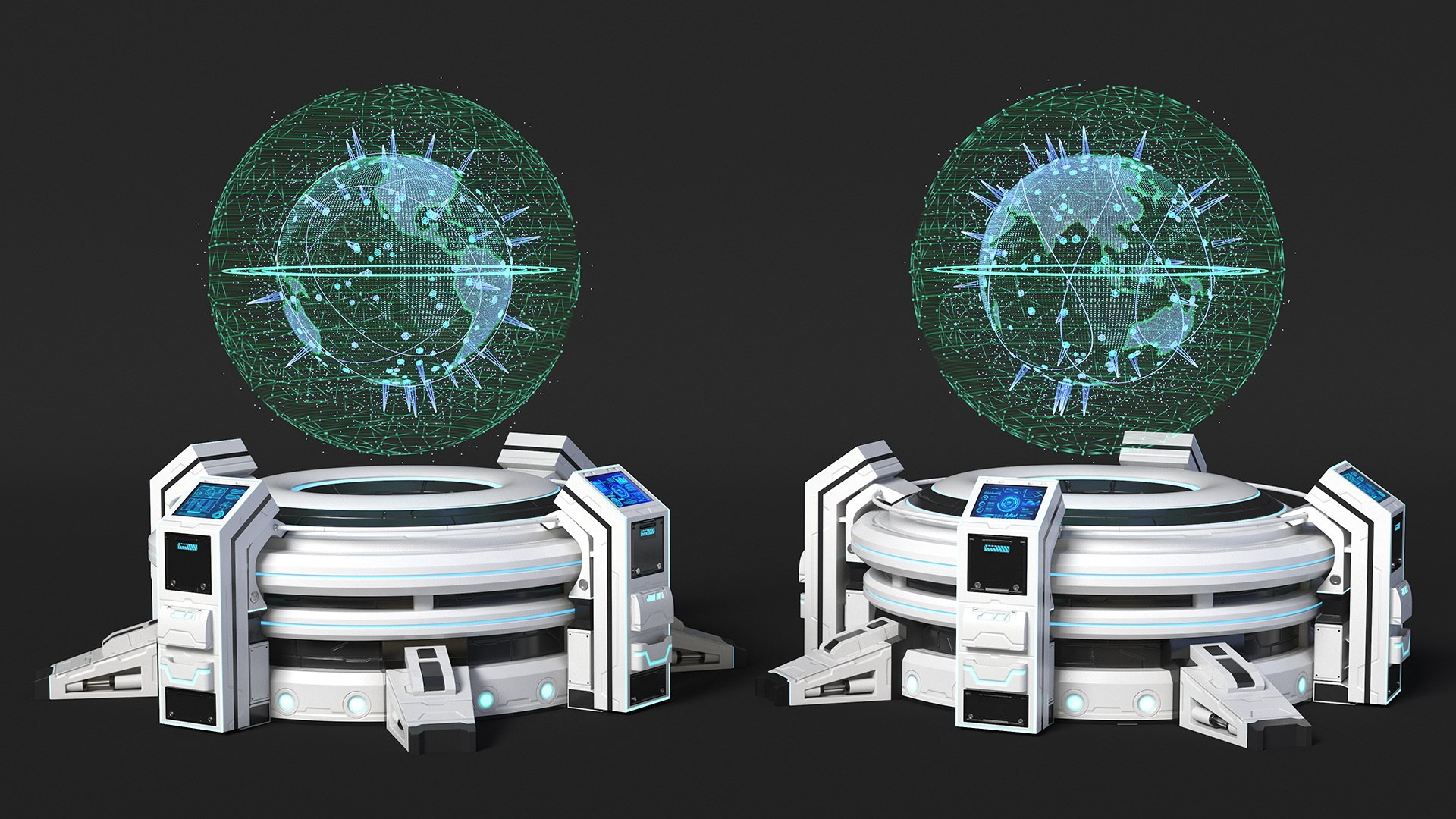 3D Cybernetic Holo Hub - TurboSquid 2292242