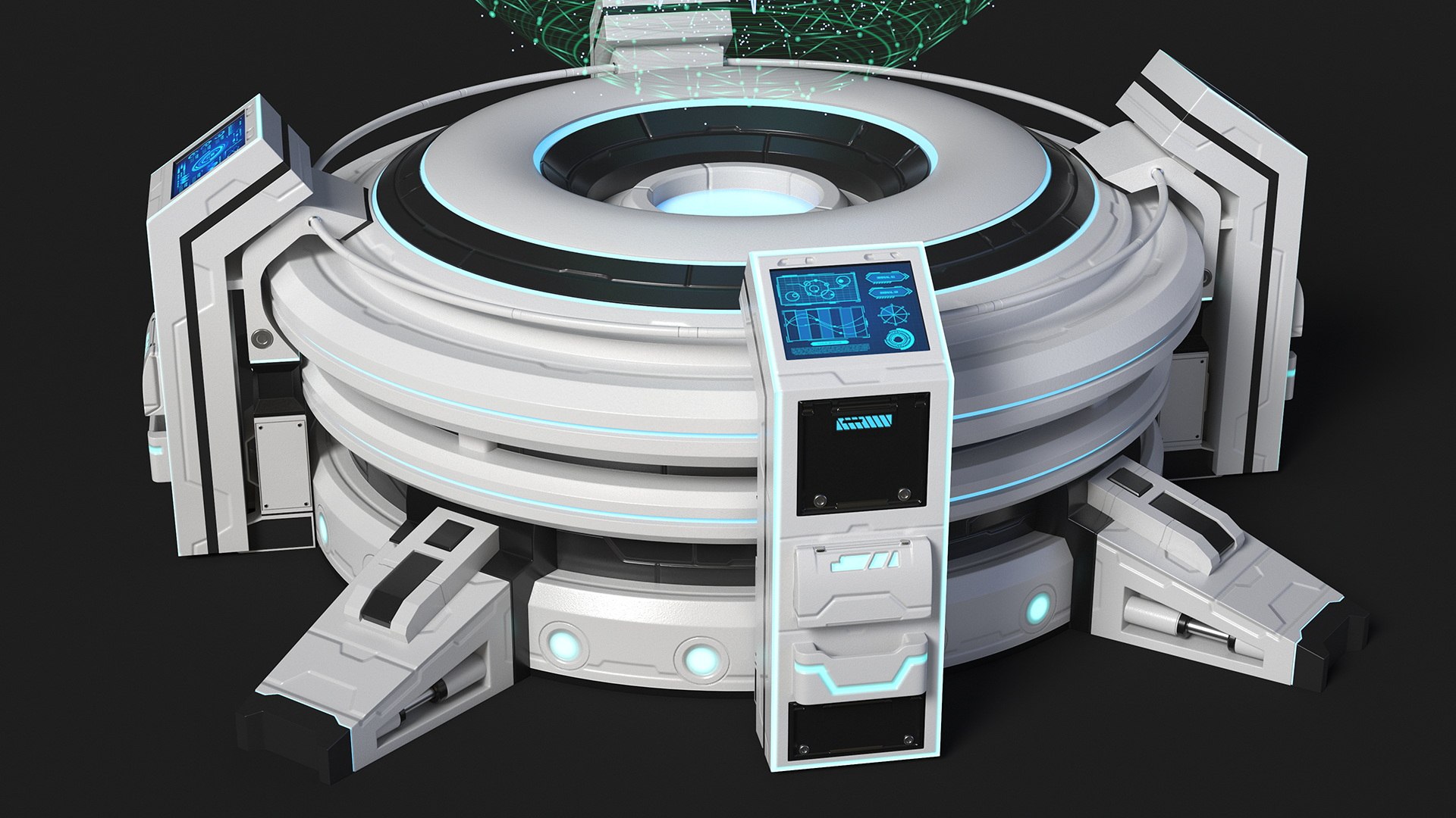 3D Cybernetic Holo Hub - TurboSquid 2292242
