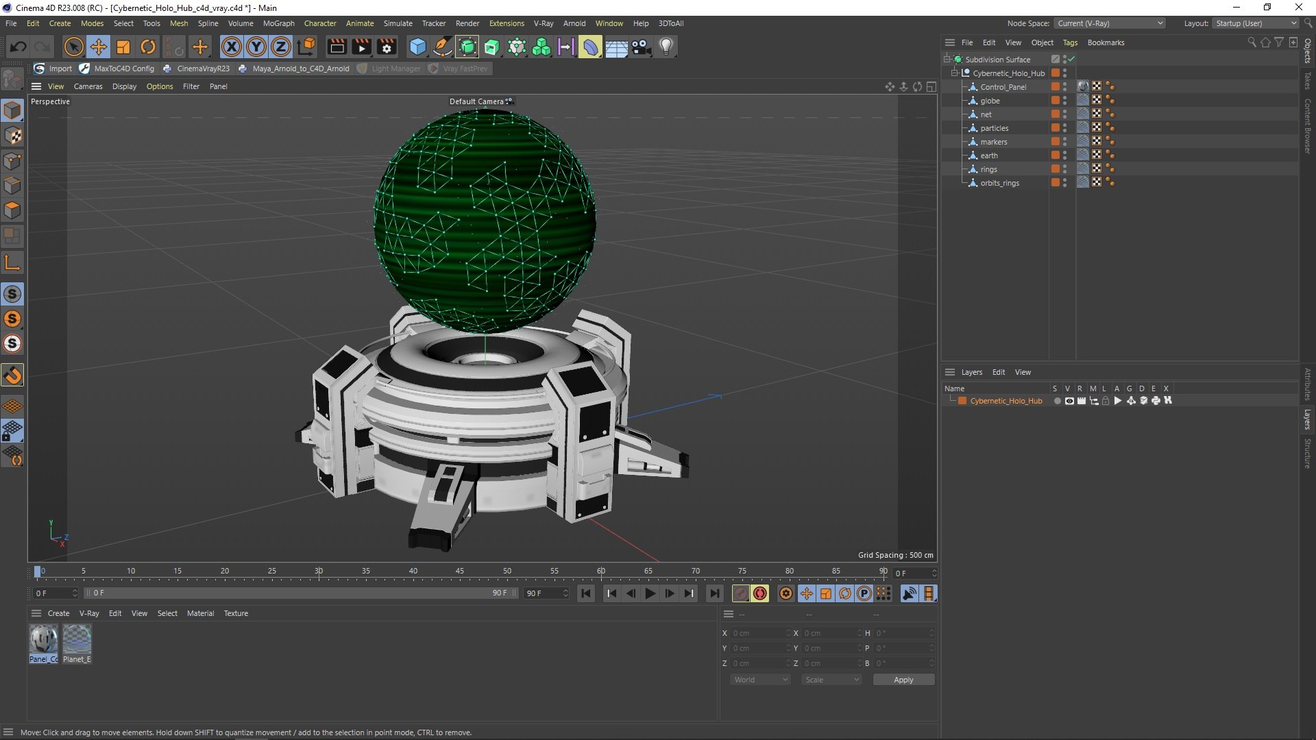 3D Cybernetic Holo Hub - TurboSquid 2292242