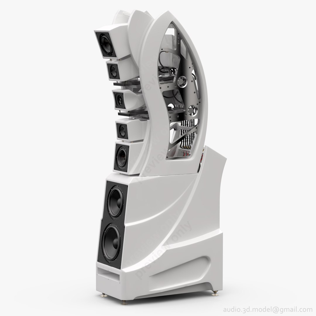 Floorstanding Wilson Wamm Master 3D Model - TurboSquid 1171845