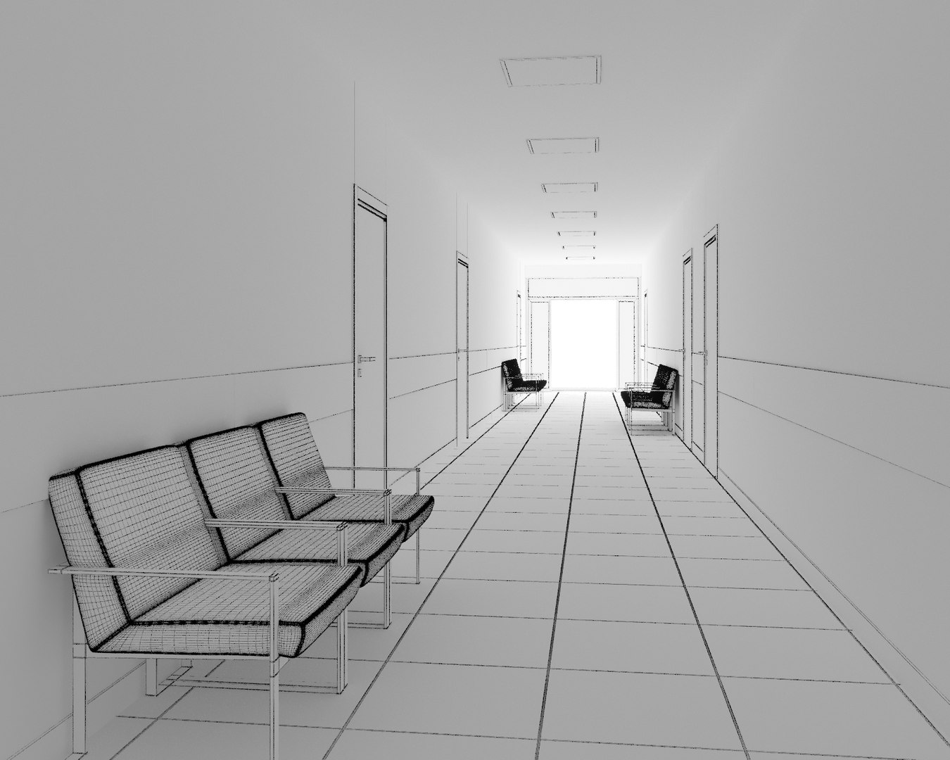 3D Model Realistic Hospital - TurboSquid 1479508