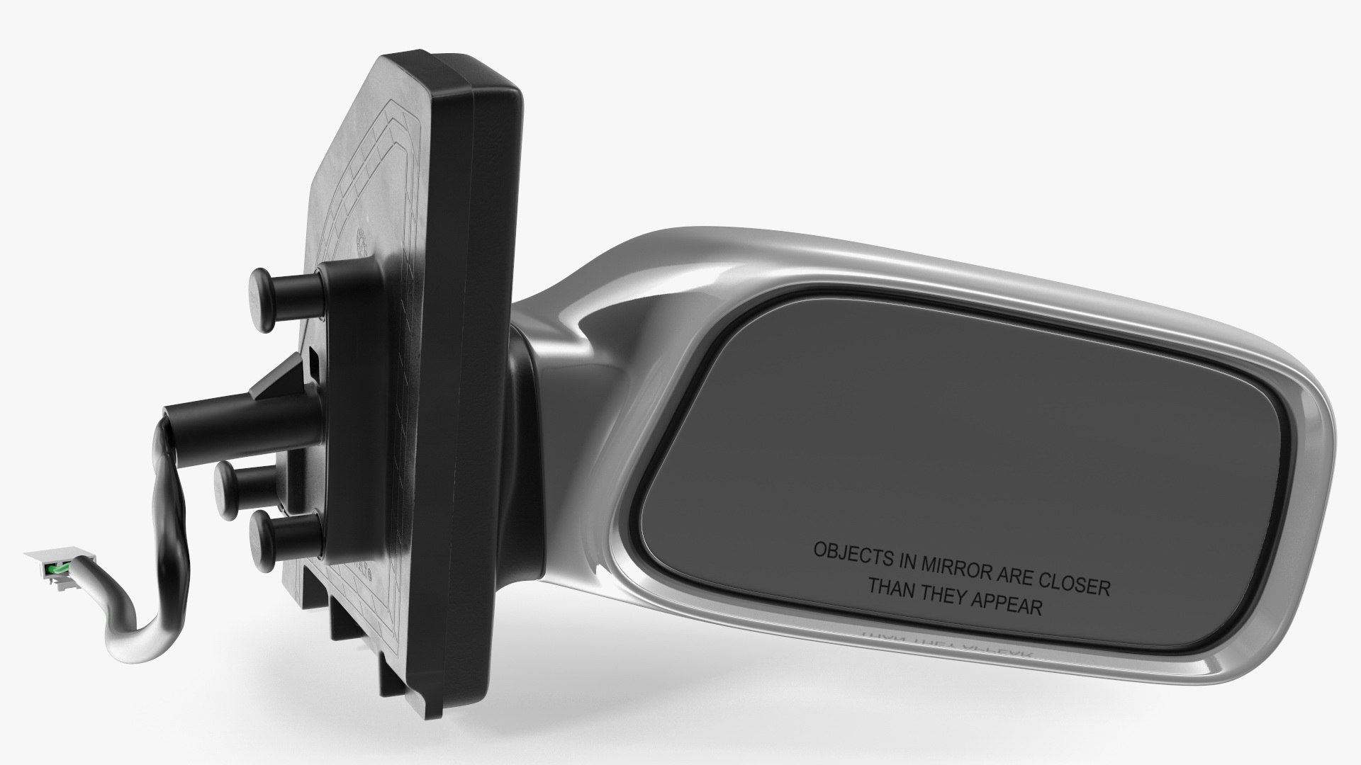 Passenger Side Car Mirror Silver model - TurboSquid 1969600