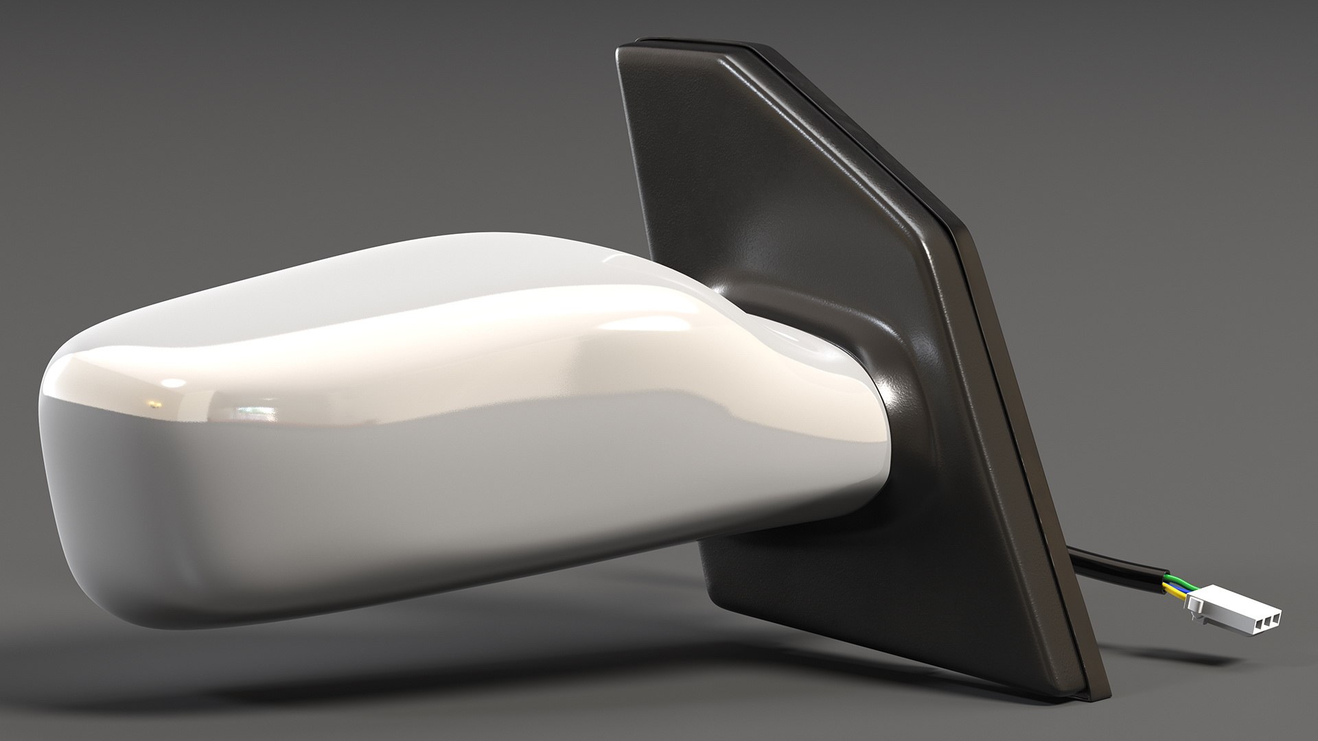 Passenger Side Car Mirror Silver model - TurboSquid 1969600