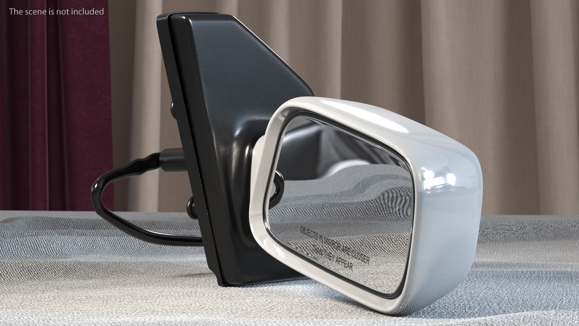 Passenger Side Car Mirror Silver Model - TurboSquid 1969600