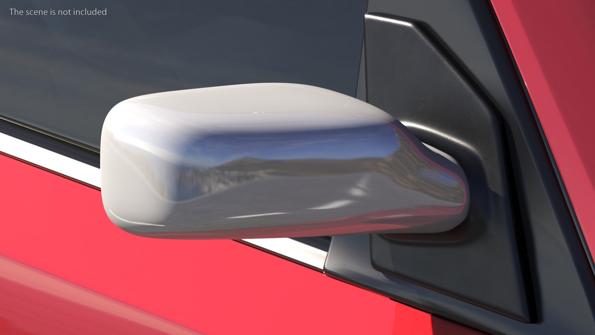 Passenger Side Car Mirror Silver Model - TurboSquid 1969600