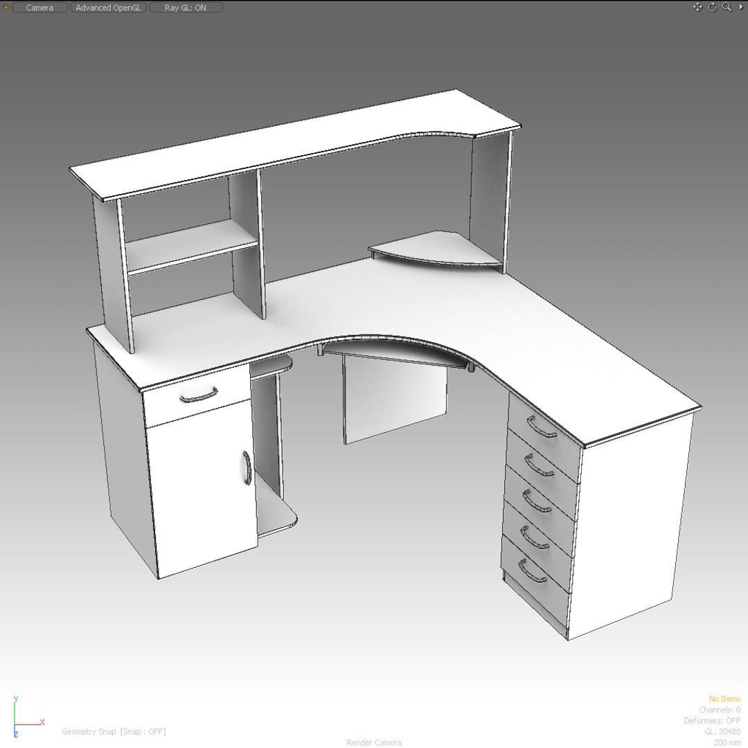 3d model desk
