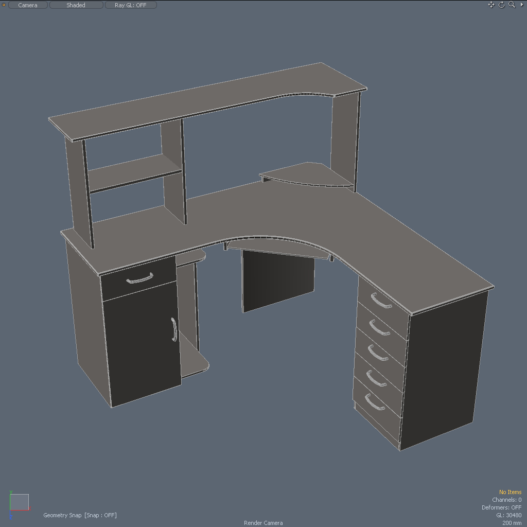 3d model desk