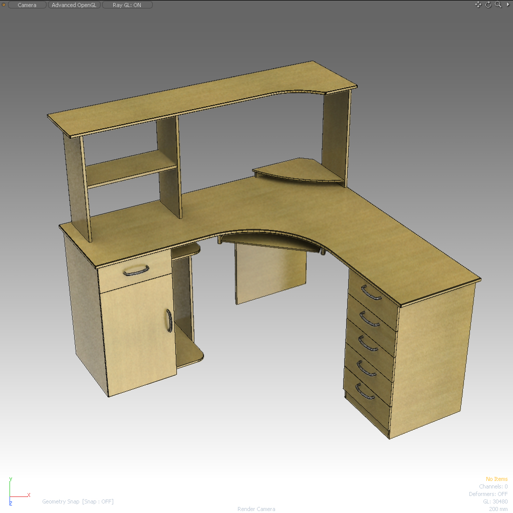 3d model desk