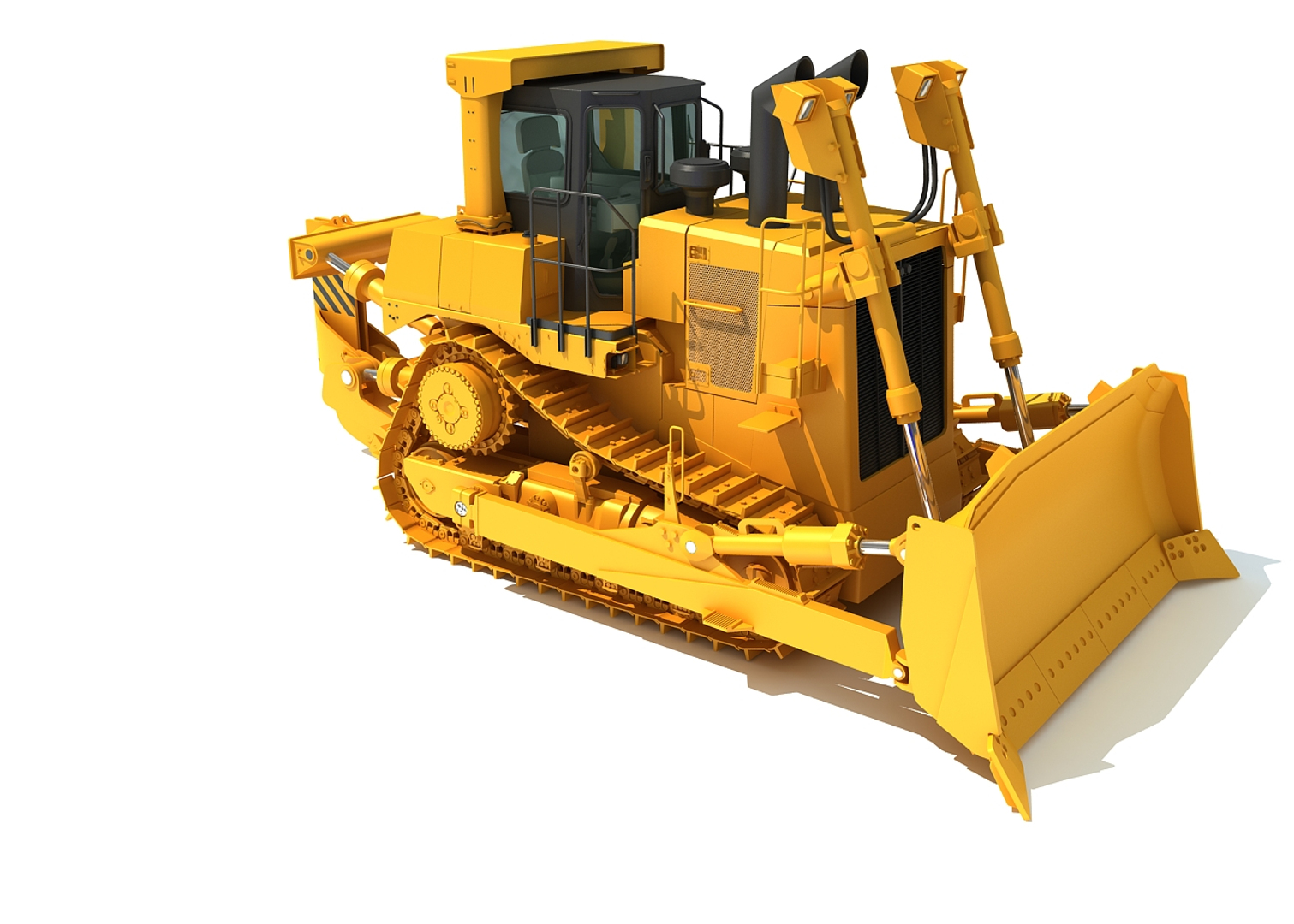 Tracked Dozer 3D Model - TurboSquid 1350266
