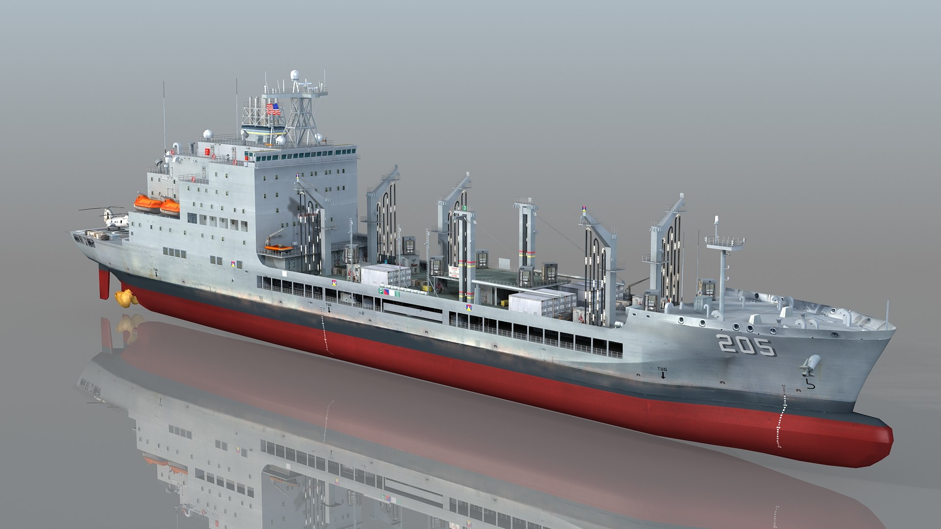 USNS John Lewis T-AO-205 3D Model - TurboSquid 2074181